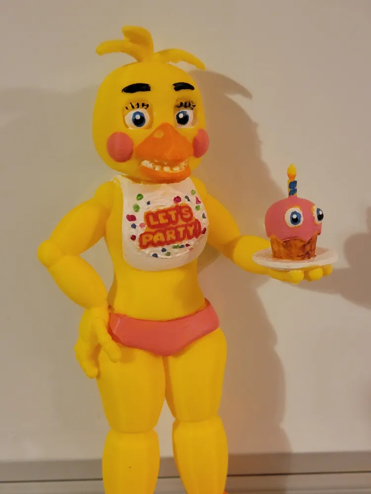 Toy Chica Movie Version Five Nights at Freddy's 2 - Free 3D Print Model ...