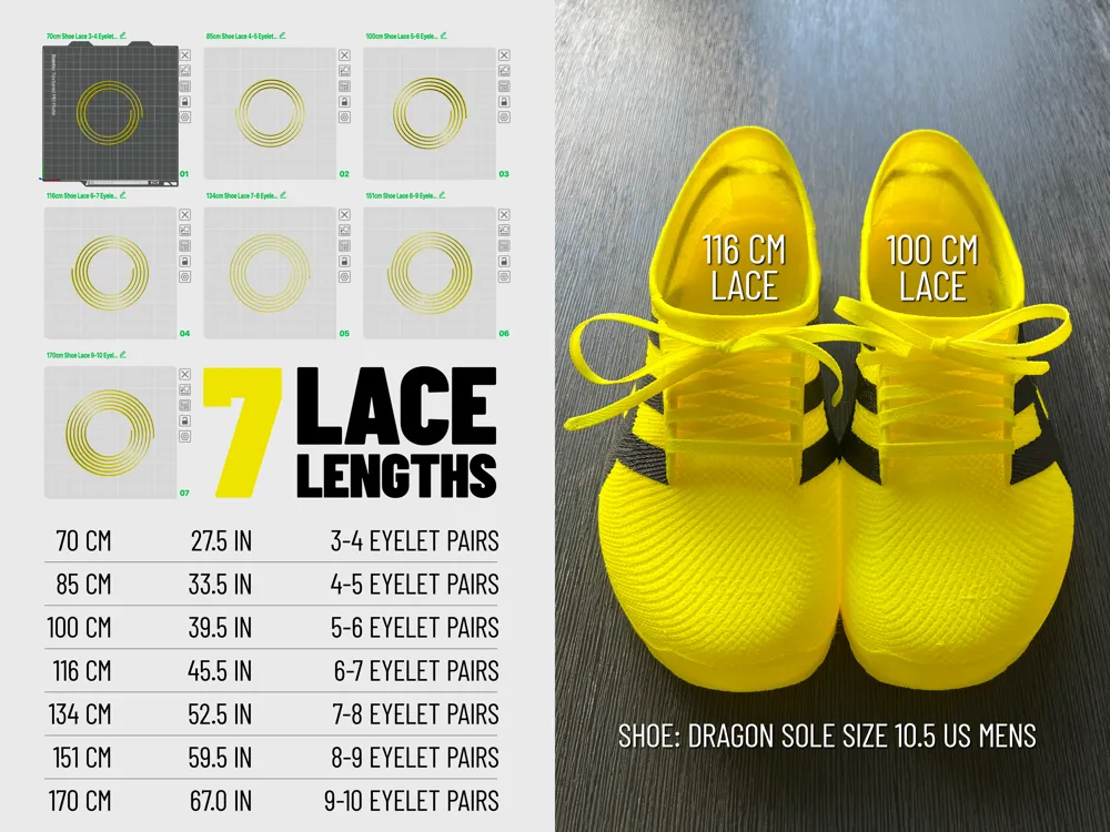 TPU Flat Shoe Lace - Free 3D Print Model - MakerWorld