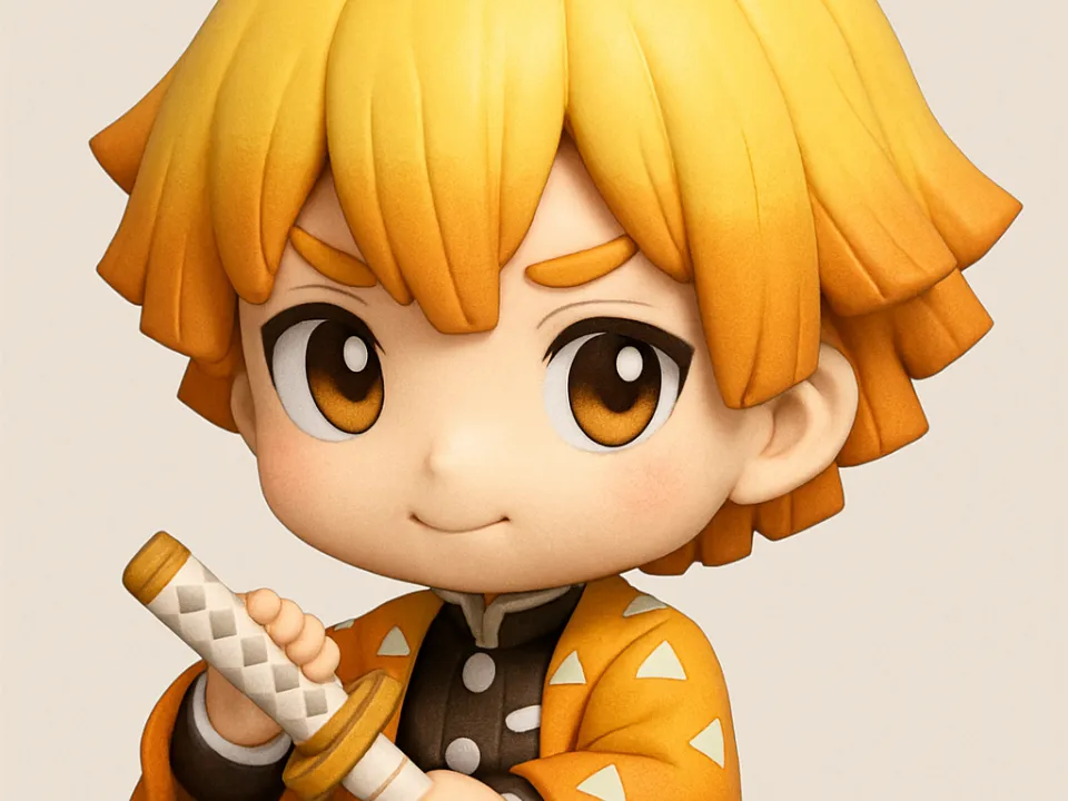 Zenitsu Chibi - Free 3D Print Model - MakerWorld