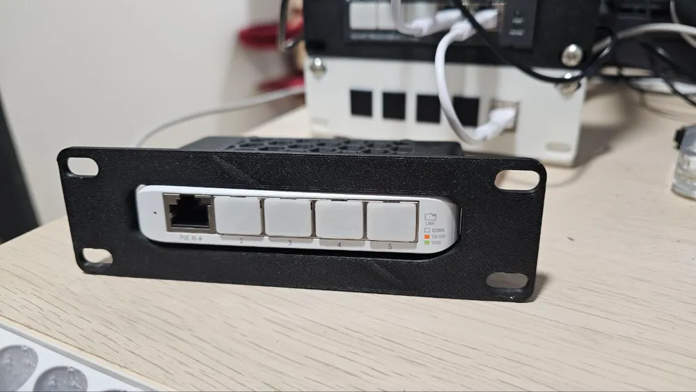 Unifi USW-Flex-Mini 6-inch Rack Mount by Mauker MakerWorld: Download ...