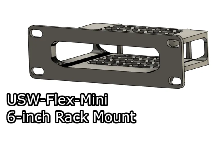 Unifi USW-Flex-Mini 6-inch Rack Mount by Mauker MakerWorld: Download ...