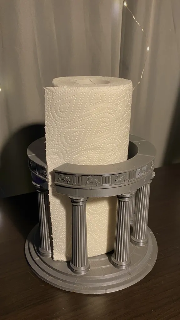 Greek Column Paper Towel Holder by SpiderPrinter MakerWorld: Download ...