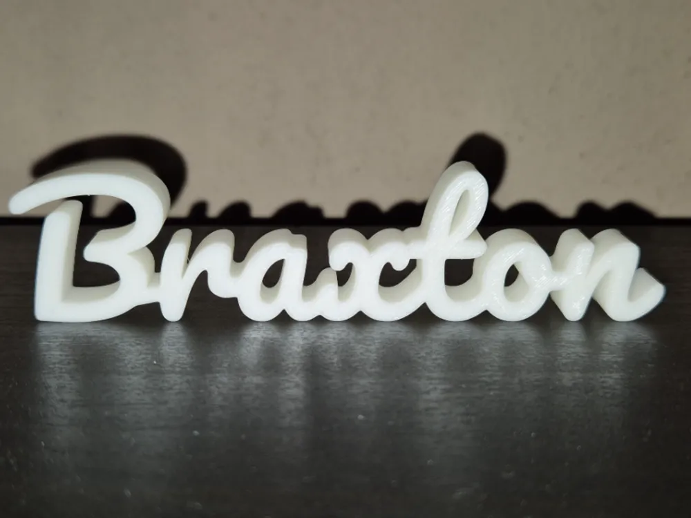Braxton Name Sign Display Decor by GabT MakerWorld: Download Free 3D Models