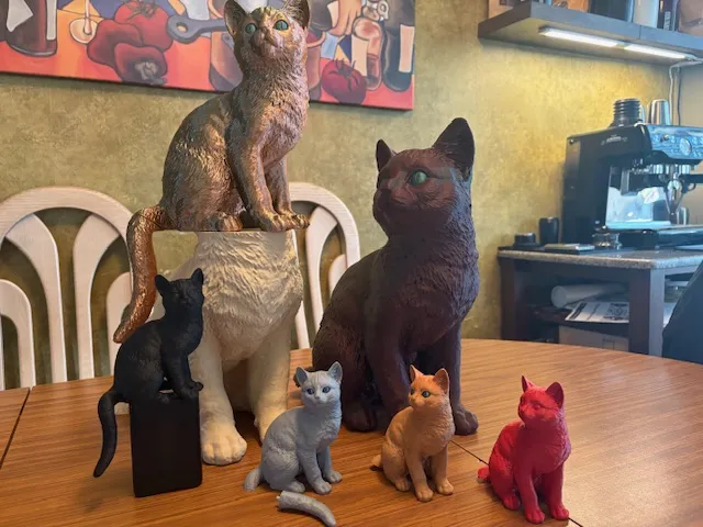 Detailed lifesize cat statue [AMS eyes] by SigOSMakerWorld: Download ...