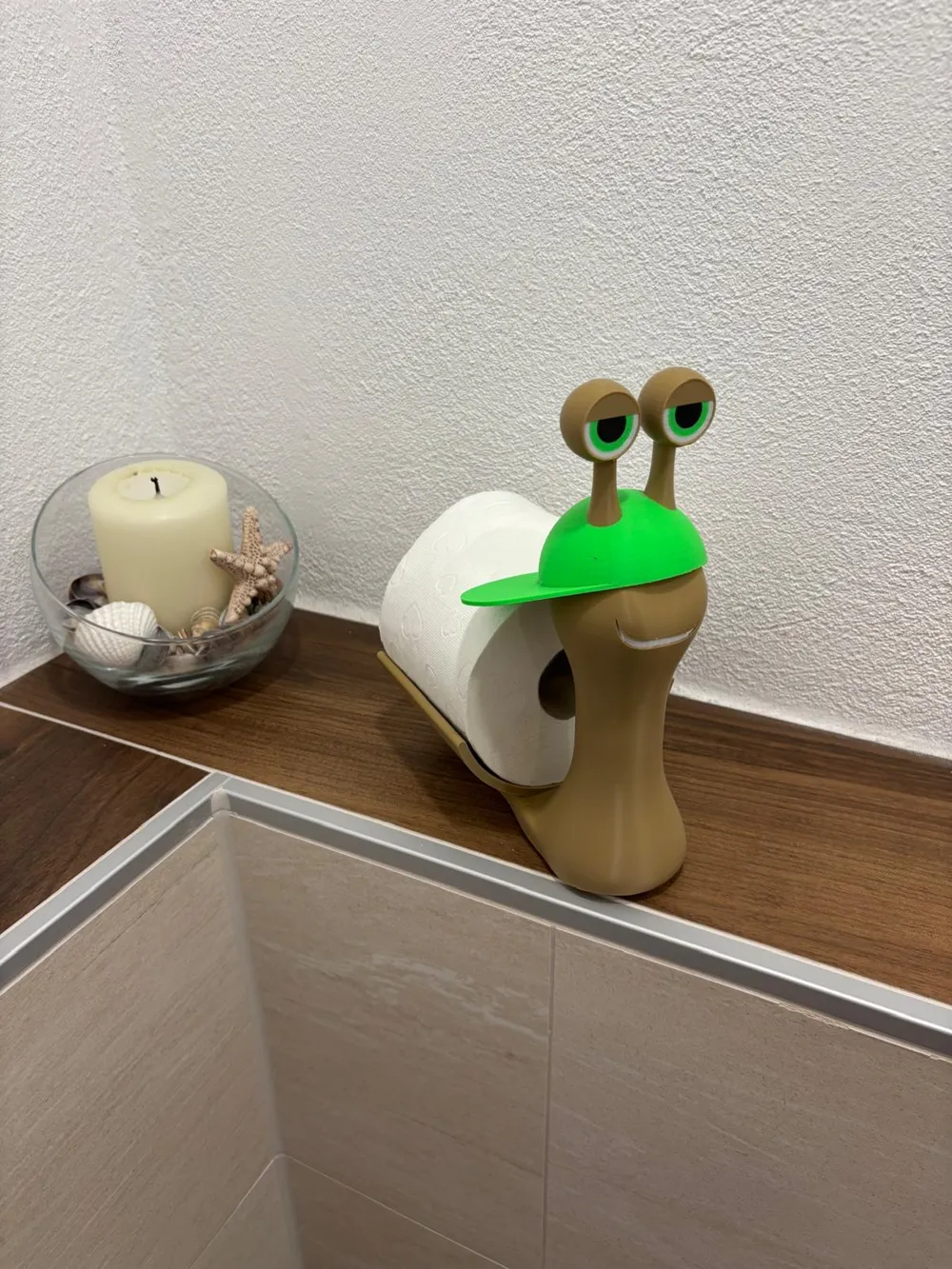 Toilet paper holder (cool snail) by Alex MakerWorld: Download Free 3D ...
