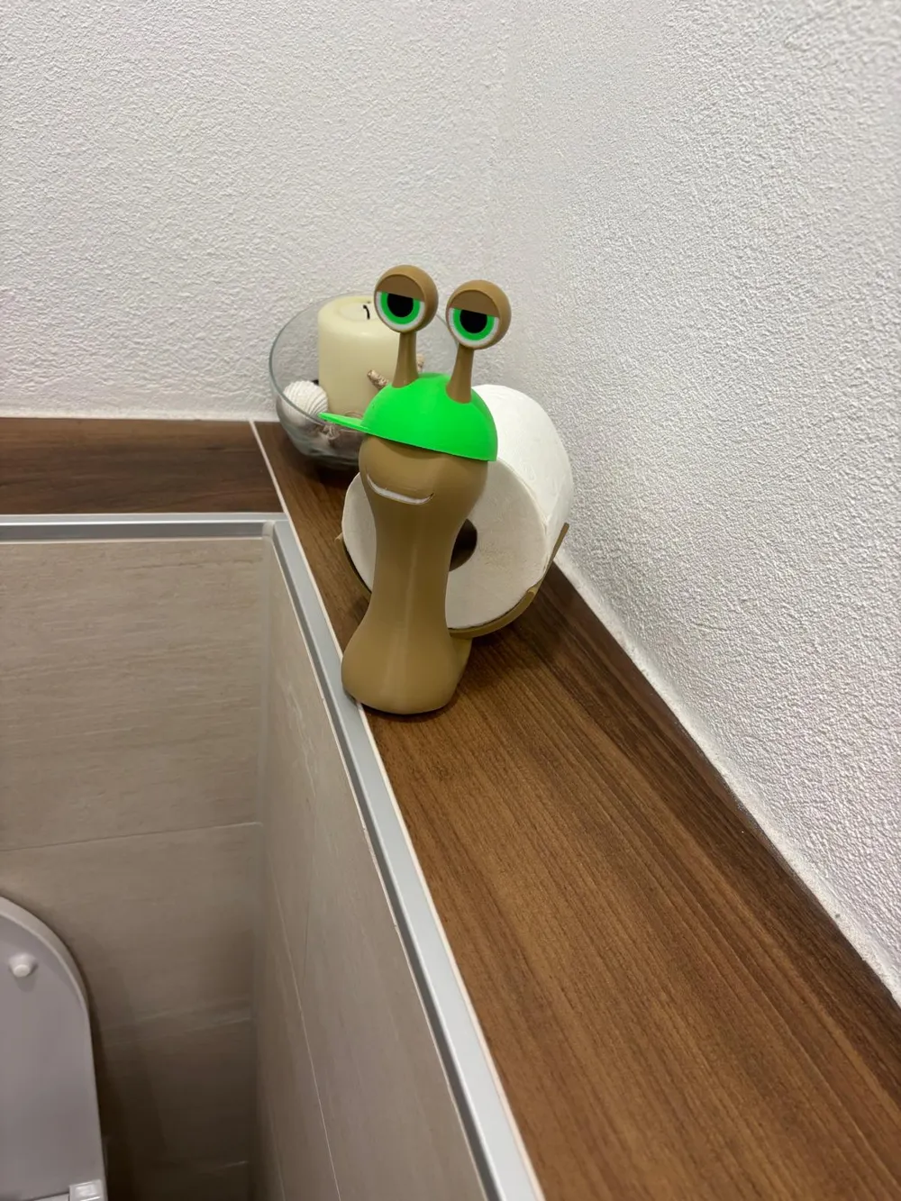 Toilet paper holder (cool snail) by Alex MakerWorld: Download Free 3D ...