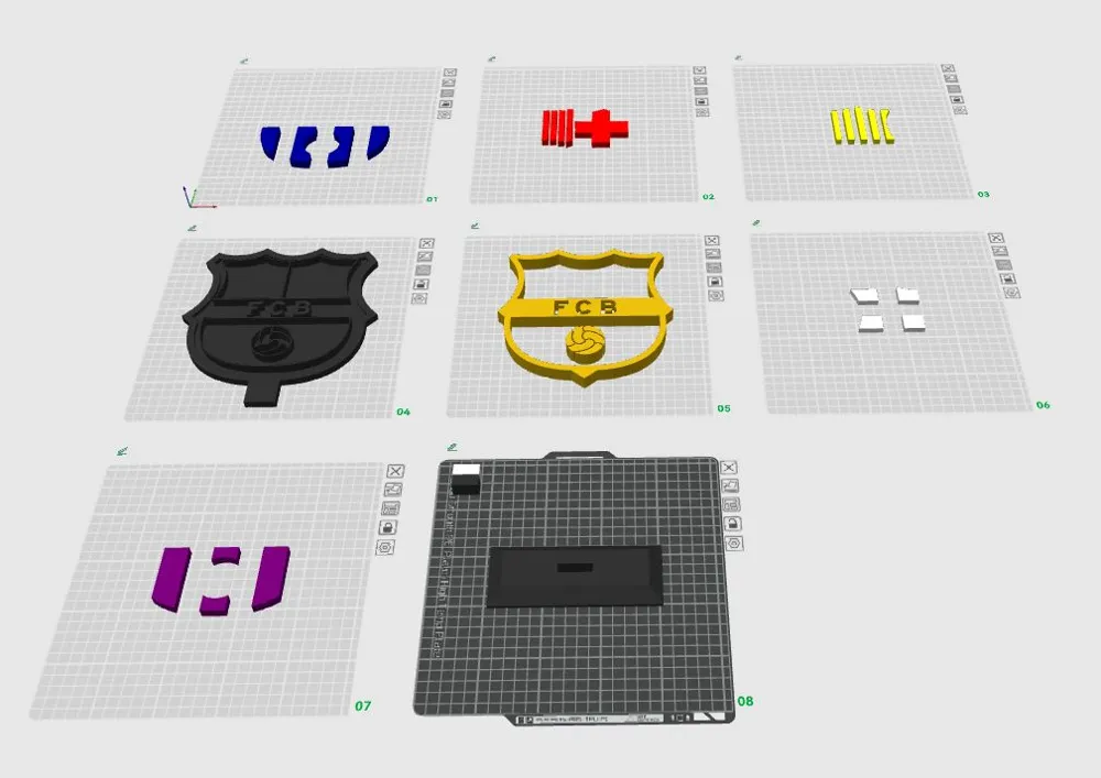 FC Barcelona Logo - La Liga - Free 3D Print Model - MakerWorld
