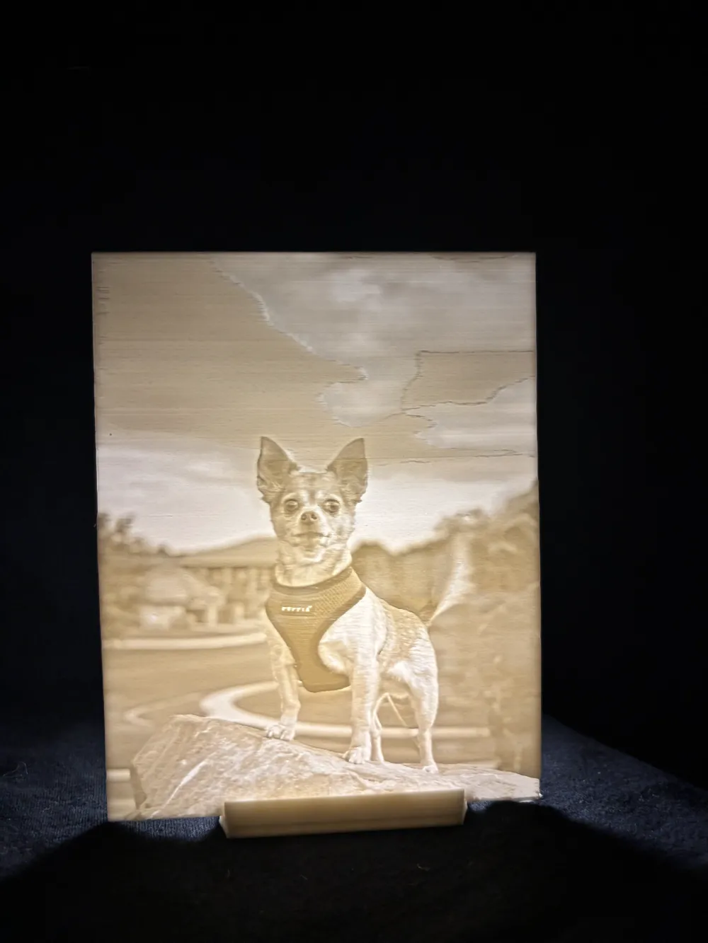 Bambu Lab RGB puck lithophane stand by TheWolf - MakerWorld