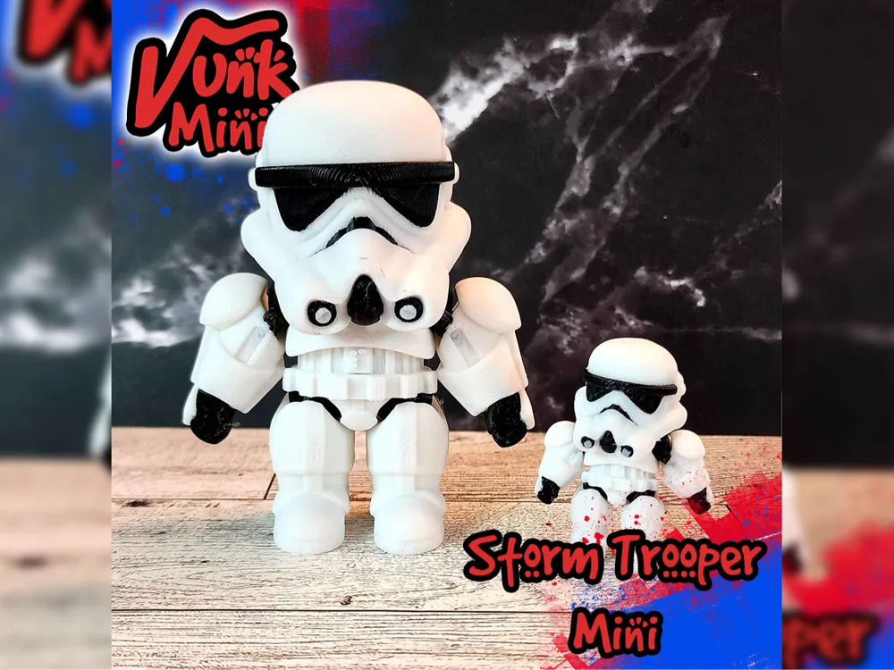 Mini Storm Trooper Flexi by Vunk Flexis MakerWorld: Download Free 3D Models