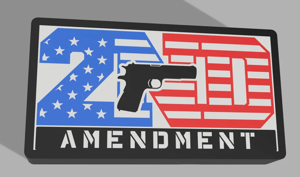 2nd Amendment - Lightbox by Freedom 3D Prints - MakerWorld
