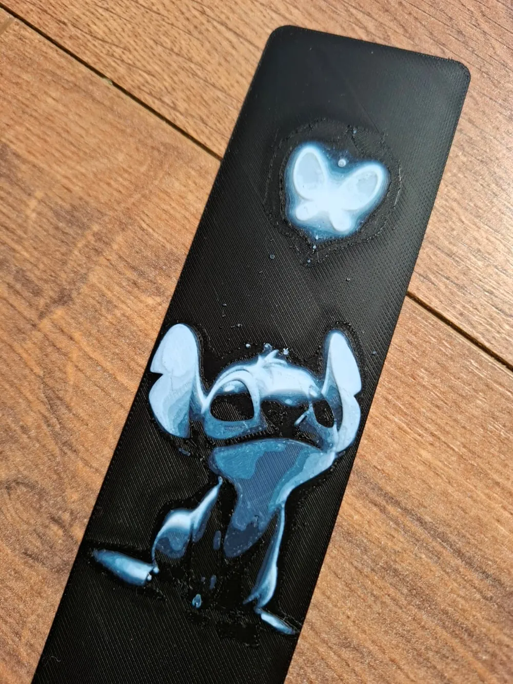 Stich and butterfly bookmark - hueforge - Free 3D Print Model - MakerWorld