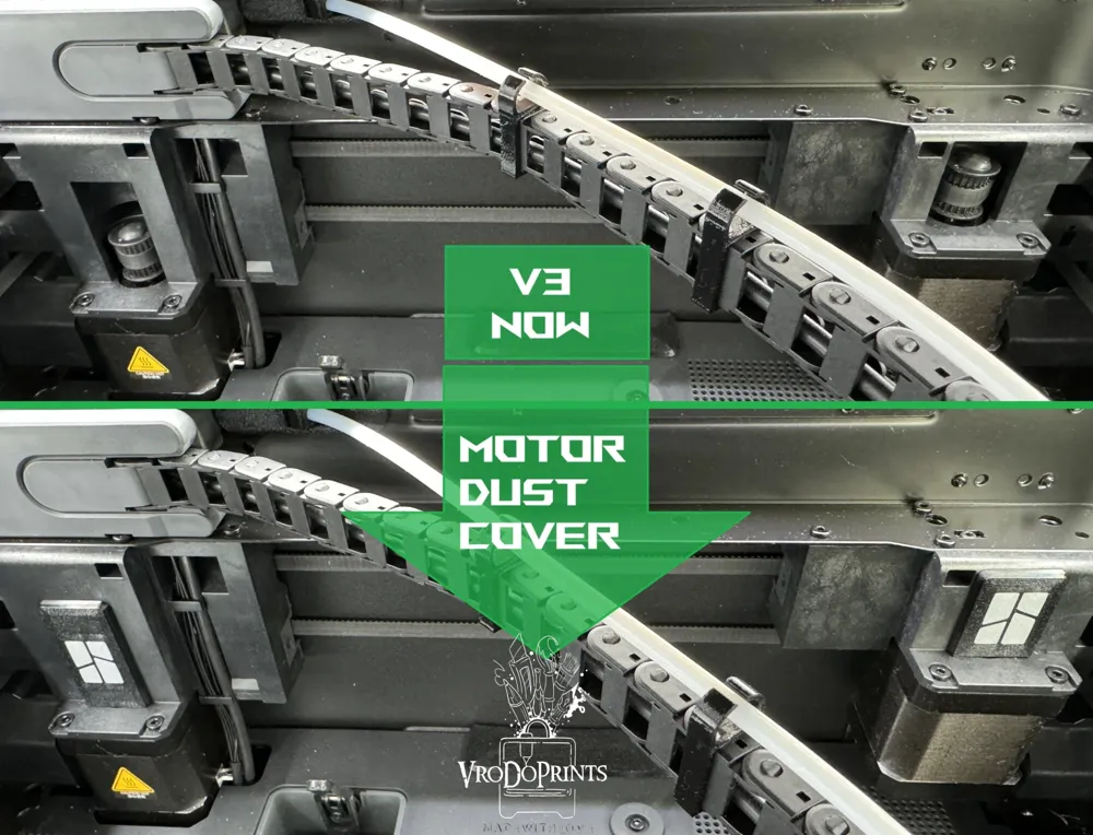 Dust Cover for Stepper Motor V3 P1P/P1S/X1C by VroDoPrints - MakerWorld