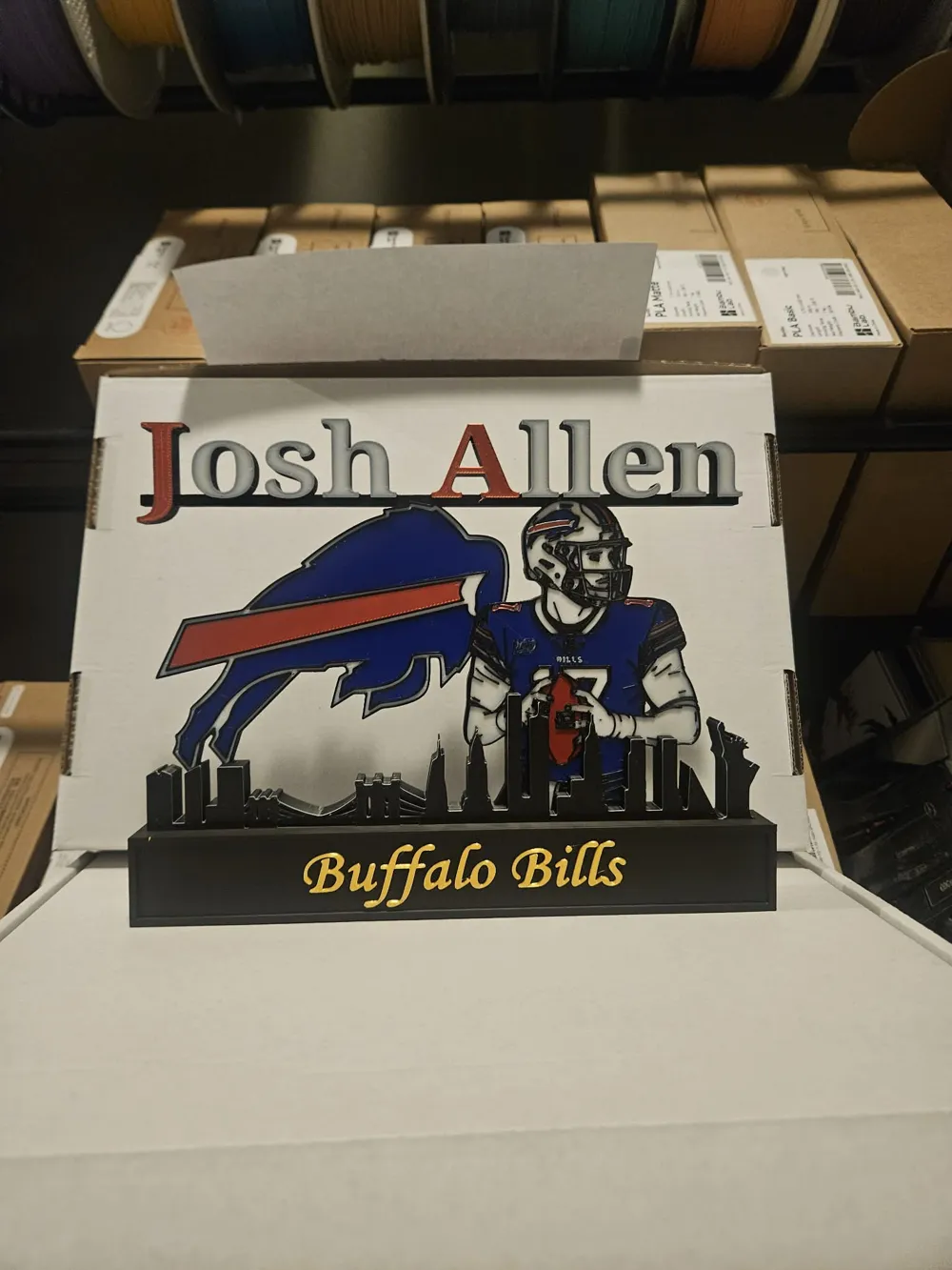 ¡Exhibición de Josh Allen de los Buffalo Bills de la NFL! Horizonte de ...