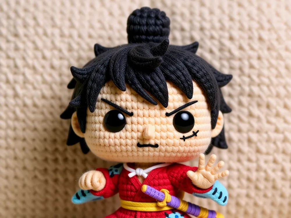 Luffy knitted - Free 3D Print Model - MakerWorld