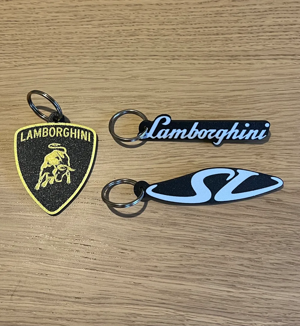 Lamborghini logo and wordmark keychain - Diablo SV SuperVeloce keychain ...