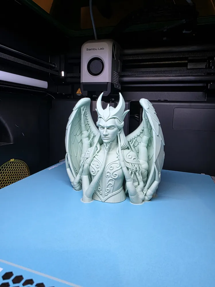 Celestial Valkyrie Bust - Free 3D Print Model - MakerWorld