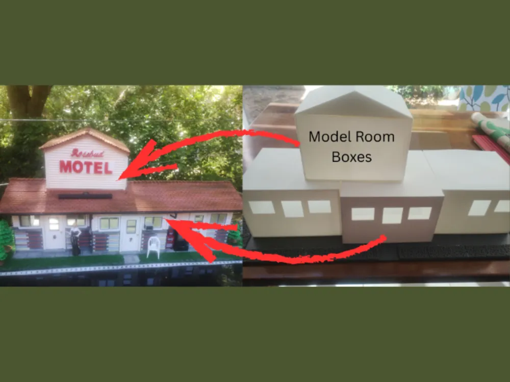 Room Boxes - 1:24 Rosebud Motel Model/Doll House - Free 3D Print Model ...