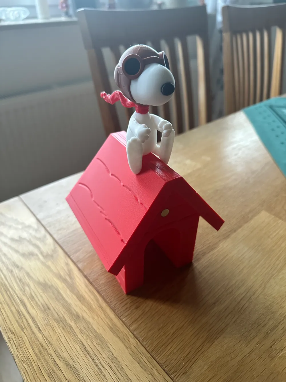 Snoopy on a Dog House - Free 3D Print Model - MakerWorld