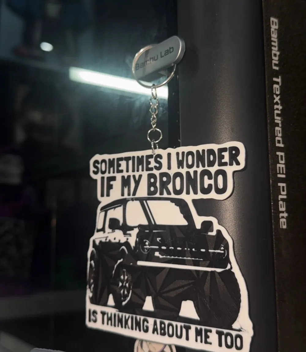 Bronco keychain by noufMakerWorld: Download Free 3D Models