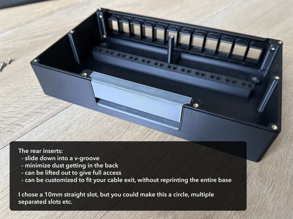 Mini Patch Panel Enclosure by glenMakerWorld: Download Free 3D Models