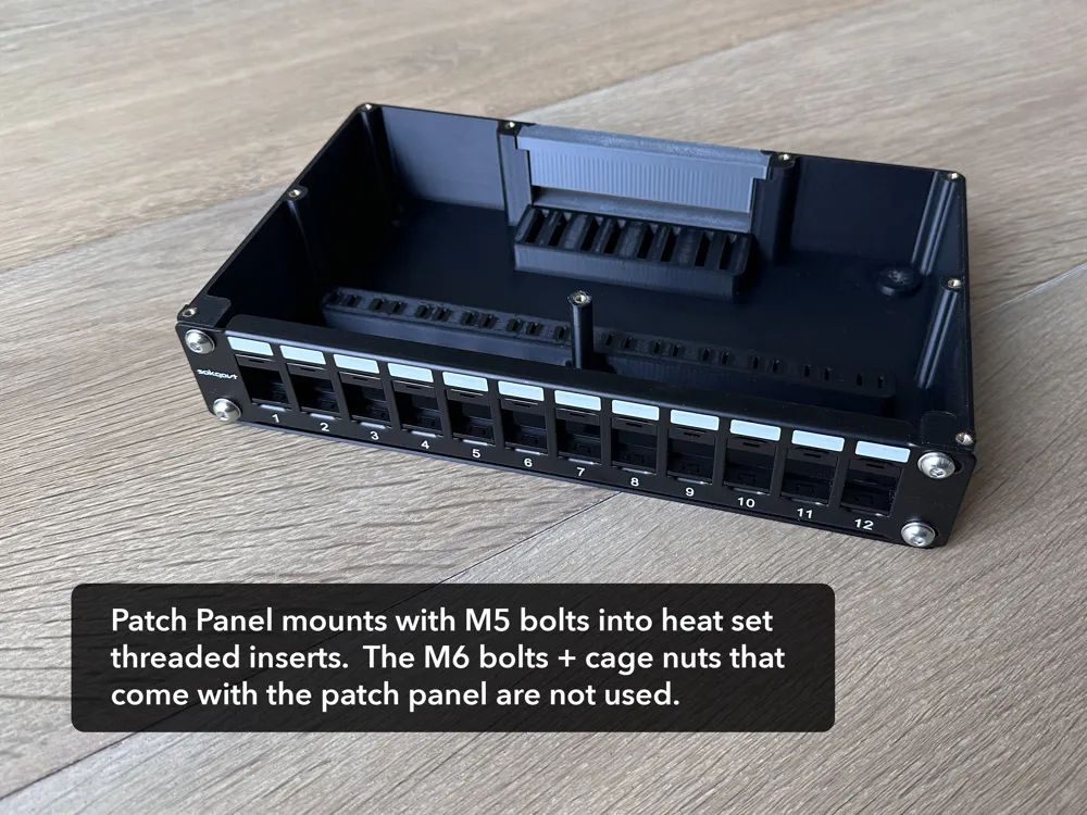 Mini Patch Panel Enclosure by glenMakerWorld: Download Free 3D Models