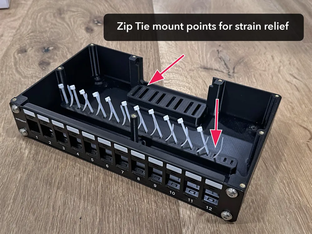 Mini Patch Panel Enclosure by glenMakerWorld: Download Free 3D Models