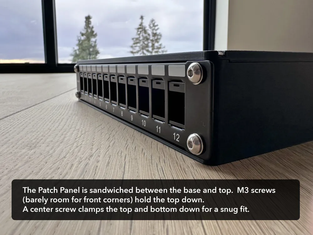 Mini Patch Panel Enclosure by glenMakerWorld: Download Free 3D Models