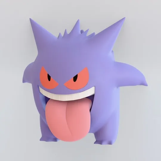 Gengar Pokemon Model; No AMS Needed - Split Ghost by Nostalgic 3D ...