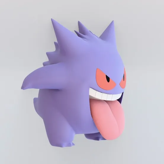 Gengar Pokemon Model; No AMS Needed - Split Ghost by Nostalgic 3D ...