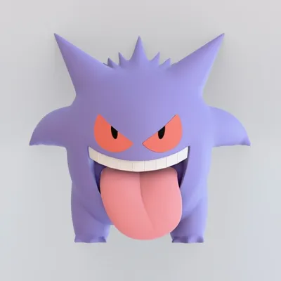 Gengar Pokemon Model; No AMS Needed - Split Ghost by Nostalgic 3D ...