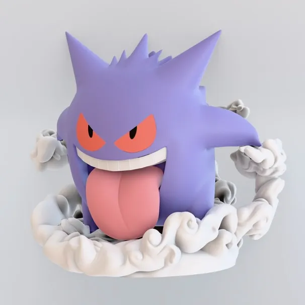 Gengar Pokemon Model; No AMS Needed - Split Ghost by Nostalgic 3D ...
