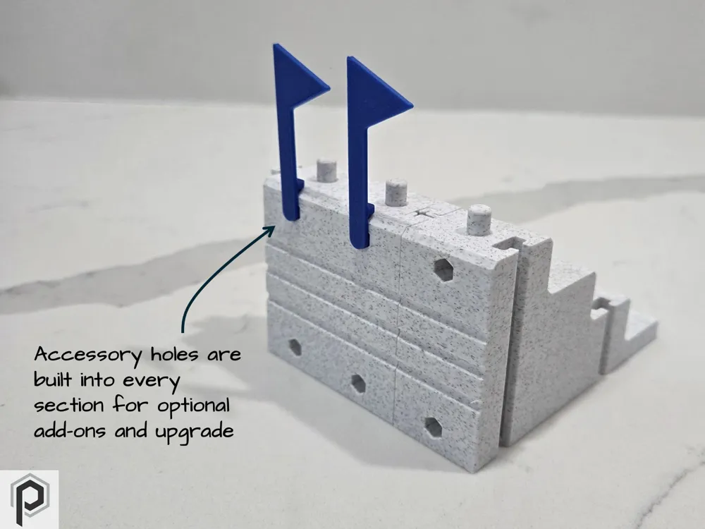 Modular Stadium Display for Mini Sports Figures - Free 3D Print Model ...