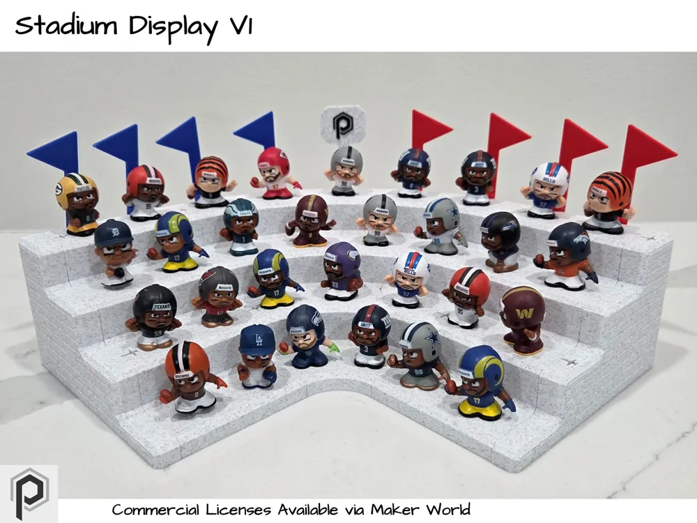 Modular Stadium Display for Mini Sports Figures - Free 3D Print Model ...