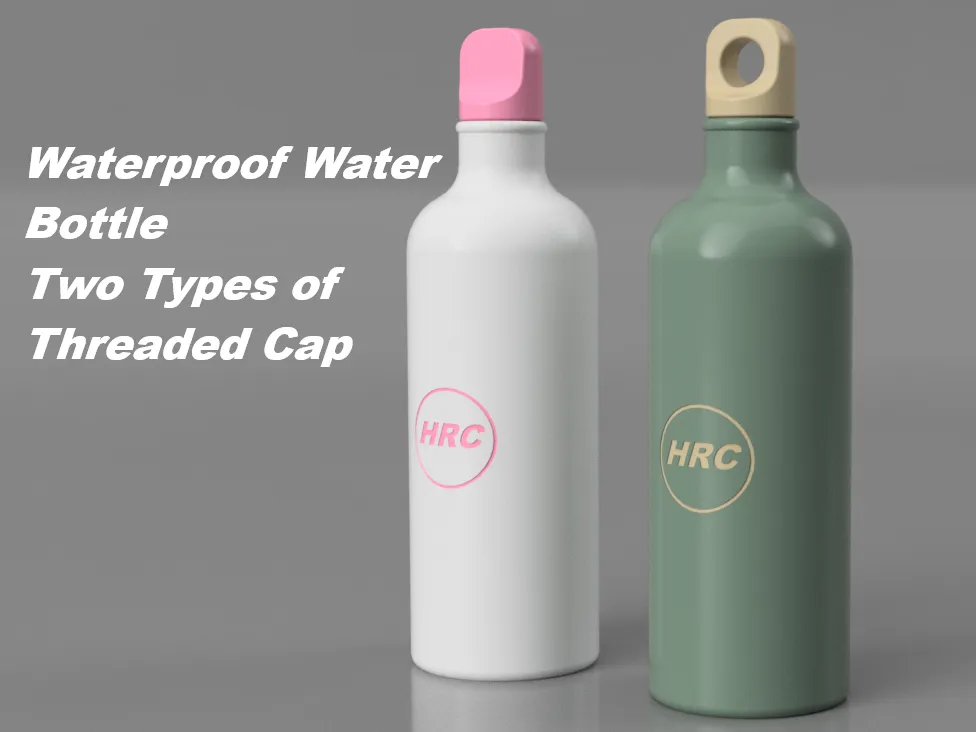 Waterproof Water Bottle Two Types of Threaded Cap by vajcnerdMakerWorld ...