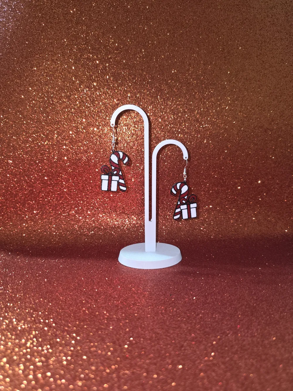 Christmas presents earrings - Free 3D Print Model - MakerWorld