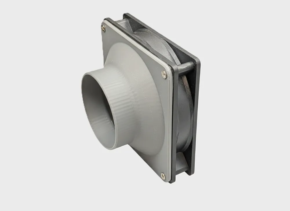 3 Inch Vent Hose to 120mm PC Fan Adapter - Free 3D Print Model - MakerWorld