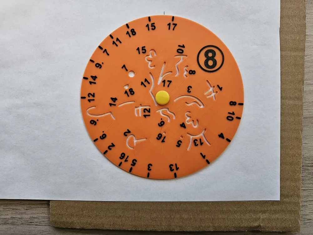 Rotary Drawing Stencil - Twist Art 8 by THIMM1 - MakerWorld