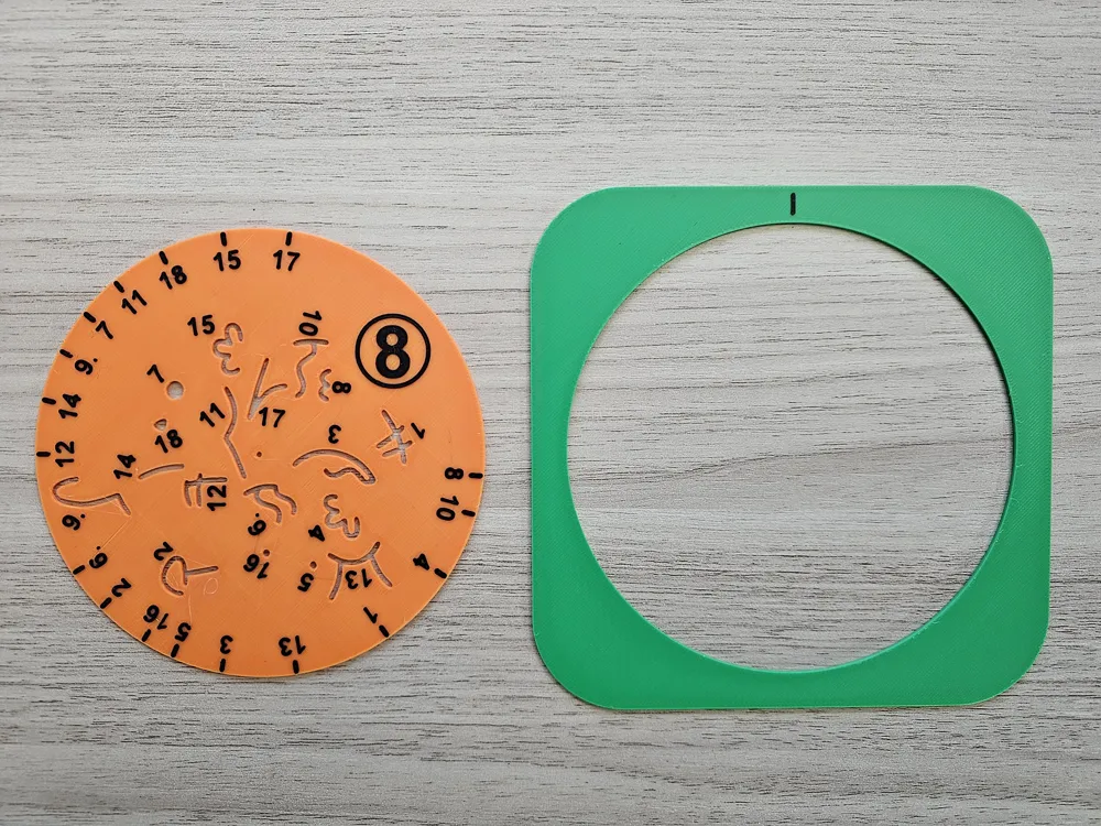 Rotary Drawing Stencil - Twist Art 8 by THIMM1 - MakerWorld