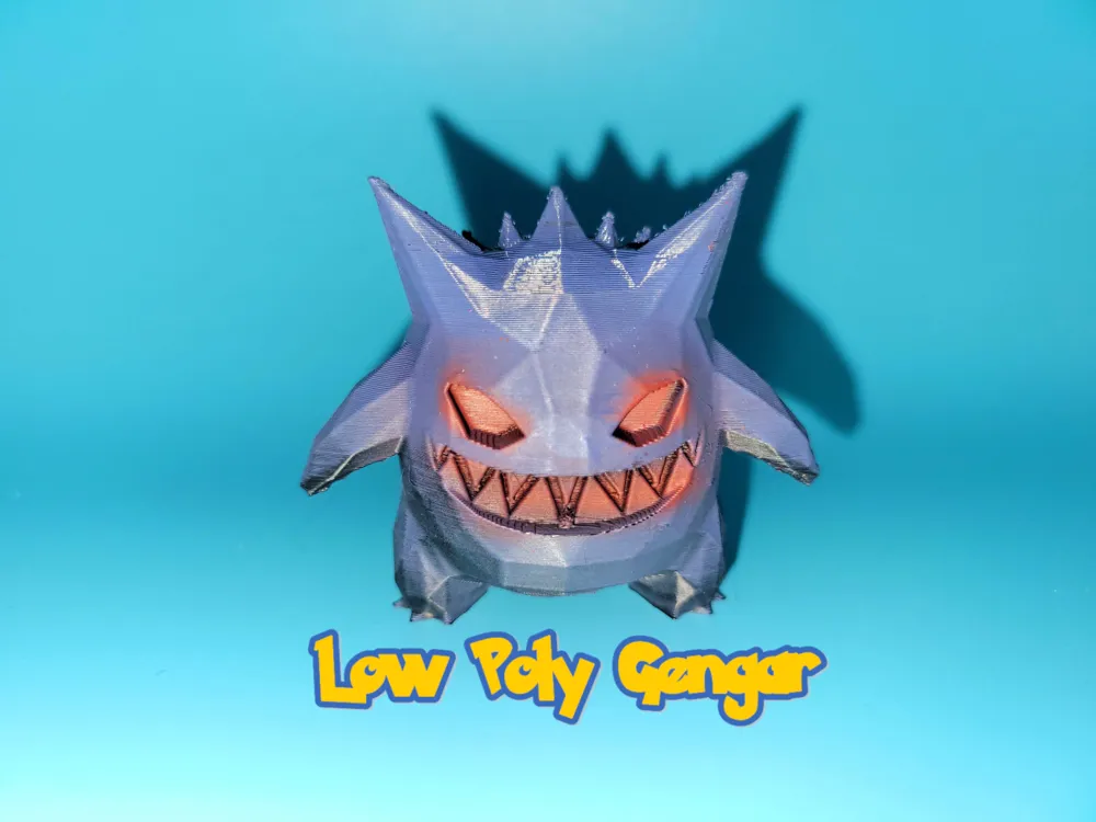Low Poly Gengar by Thicc - MakerWorld
