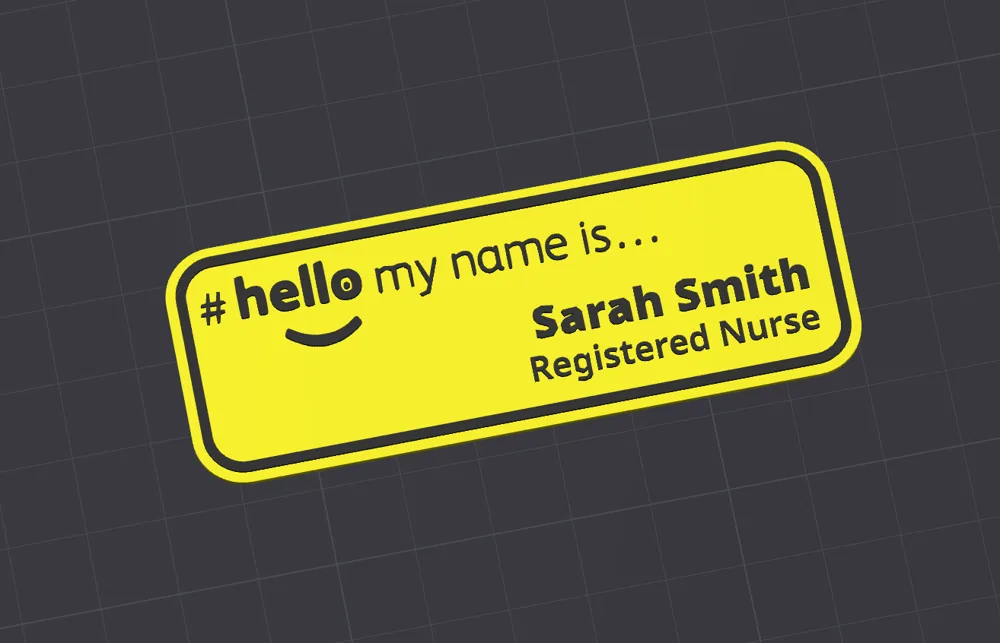 Hello My Name Is NHS Name Badge #HelloMyNameIs by SuperMaribo ...
