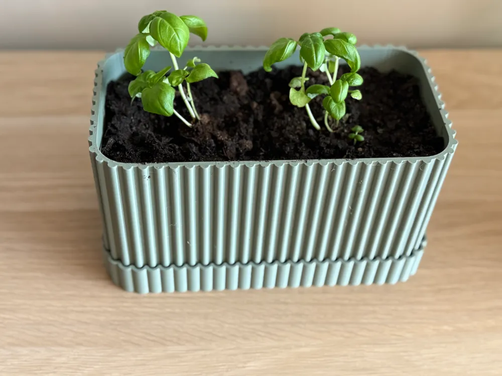 HerbEase Planter w/Drip Tray by vintage89 MakerWorld: Download Free 3D Models