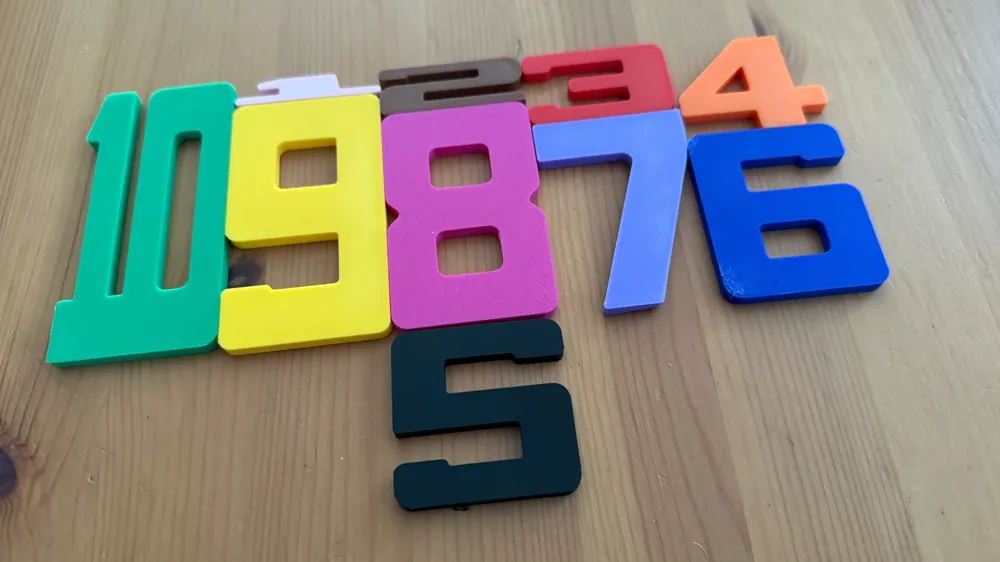 Conjunto de números estilo Montessori – Aprende matemáticas visualmente ...
