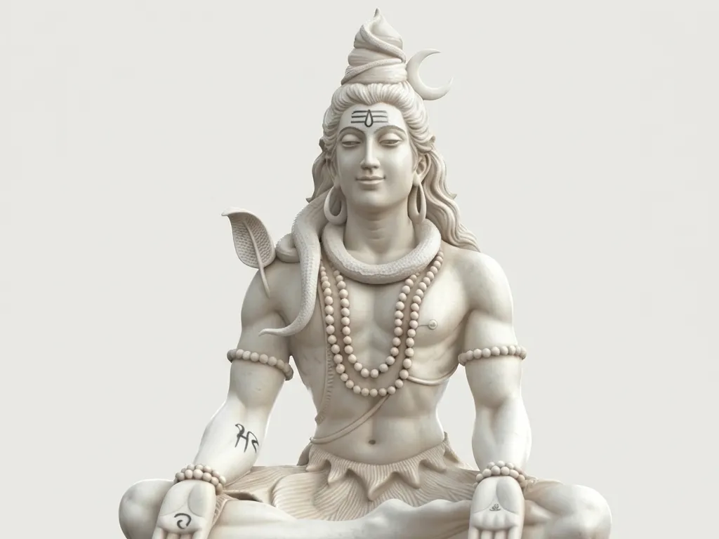 Shiva sitting on Lotus - Free 3D Print Model - MakerWorld