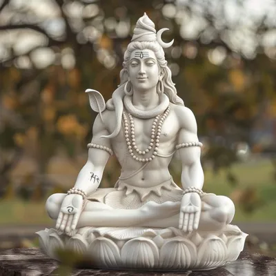 Shiva sitting on Lotus - Free 3D Print Model - MakerWorld