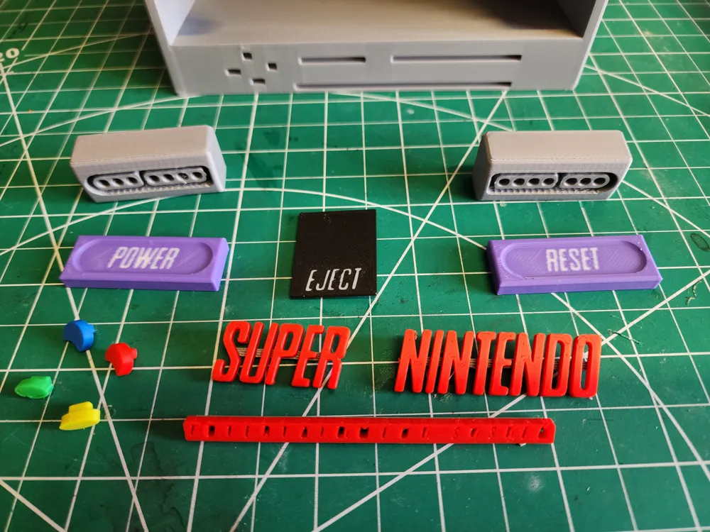 Super Nintendo Cartridge Display V3 - Free 3D Print Model - MakerWorld