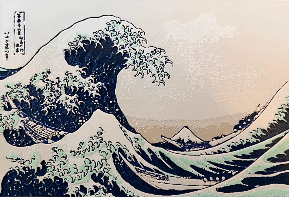 Great Wave off Kanagawa Hueforge by christian.m.buhl - MakerWorld