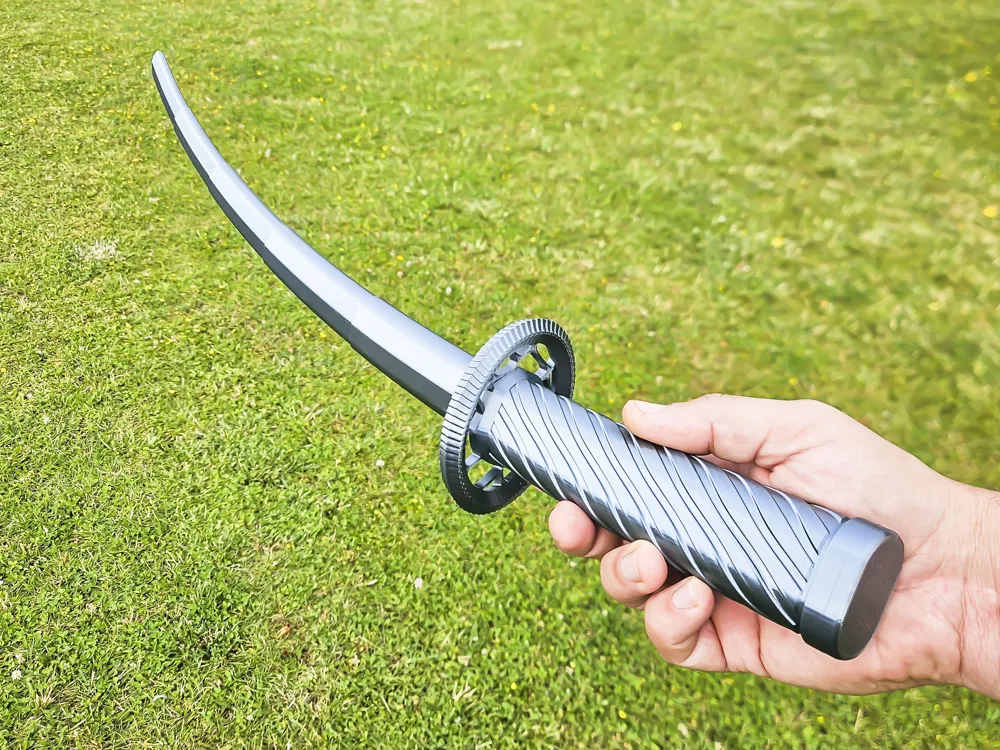 Chrome Katana (print in place) by Mr_Andre MakerWorld: Download Free 3D ...