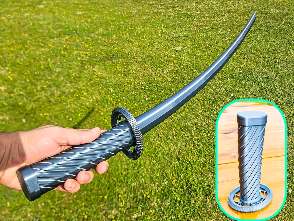 Chrome Katana (print in place) by Mr_Andre MakerWorld: Download Free 3D ...