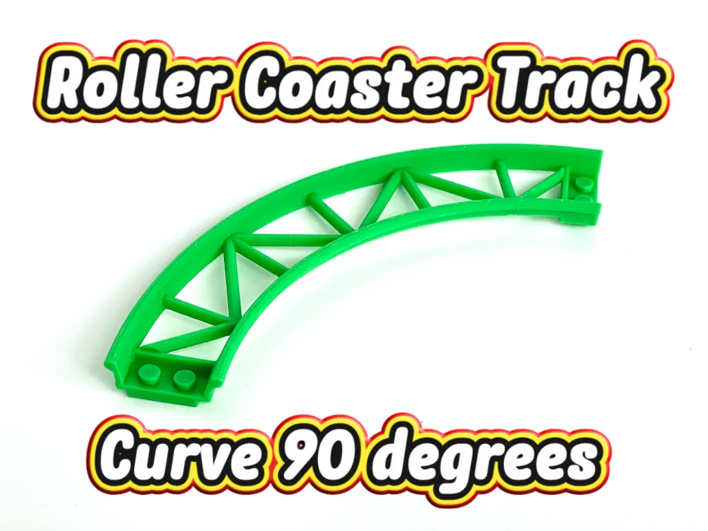 Brick Roller Coaster Curve 90 degrees - Free 3D Print Model - MakerWorld