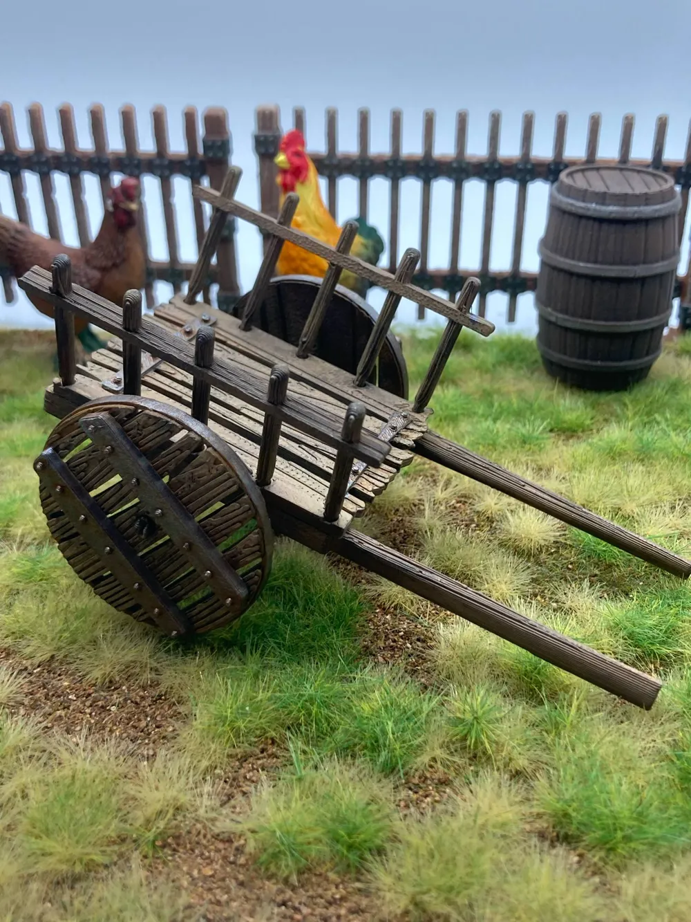 Wooden country cart ( gothic wheels ) by Nasik MakerWorld: Download ...